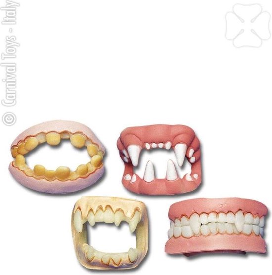 Carnival Toys Gebit Dubbel Roze/wit One-size | bol