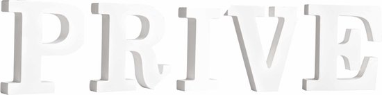Lettres de décoration en bois - 5x lettres blanches en vrac pour faire ...