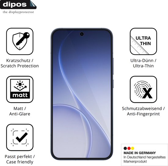dipos – 4x Matte Beschermfolie geschikt voor Oppo Reno 15 Pro ...