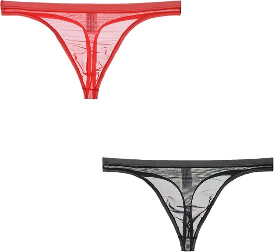Doorzichtige Heren String Slips – Sexy Low Rise Mini Onderbroek | bol