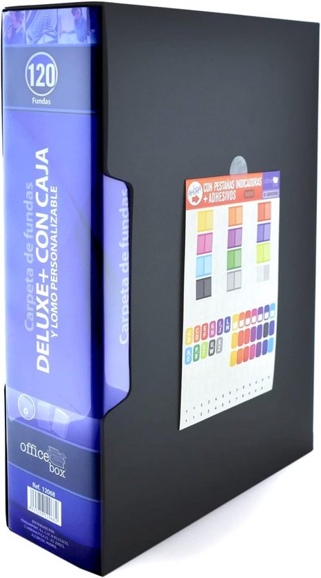 Presentatiemap A4 met 120 Hulp hoezen en Beschermende Doos | bol