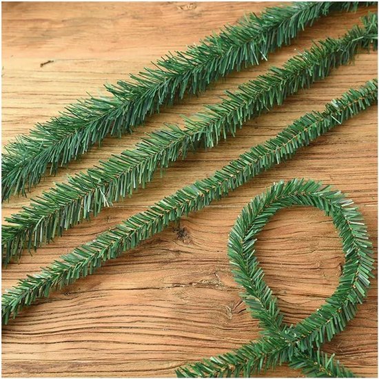 Kerstslinger 5,5 meter voor binnen en buiten decoratie, groene ...