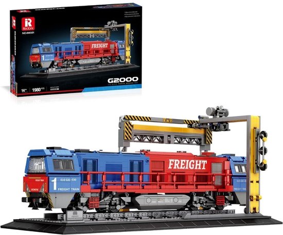 Reobrix 66021 G2000 Vracht trein retro classic bouwset | Locomotief ...