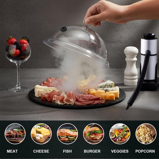 Rookkap Acryl voor Rokers | Veilig en Geurloos | Rookglazen Deksel ...