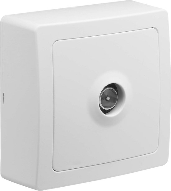 Inbouw Televisie Wandcontactdoos voor TV Kabels | bol