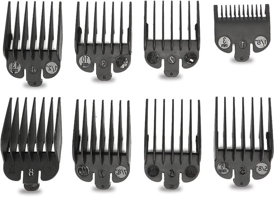 JGS Premium - Professionele Haartrimmer Universele Trimmer Kam Set 8 ...