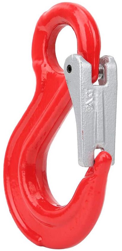 JGS Premium - Kraanzwenkhaak Hijshaak 2 Ton Gelegeerd Staal met Grendel ...