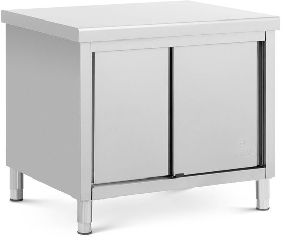 RVS werkkast - 100 x 80 cm - 500 kg - Royal Catering | bol