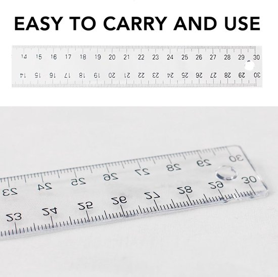 30cm Junior T Square Plastic - Transparent T Ruler voor Tekenen ...