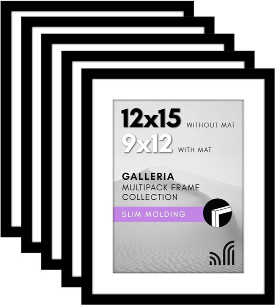 Set van 5 Frames voor Gallery Wall - Zwart - Modern Design | bol