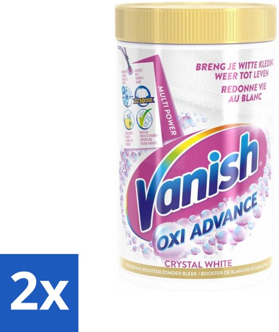 Vanish Oxi Advance - Kristalwit - Vlekkenverwijderaar Poeder - Zonder ...