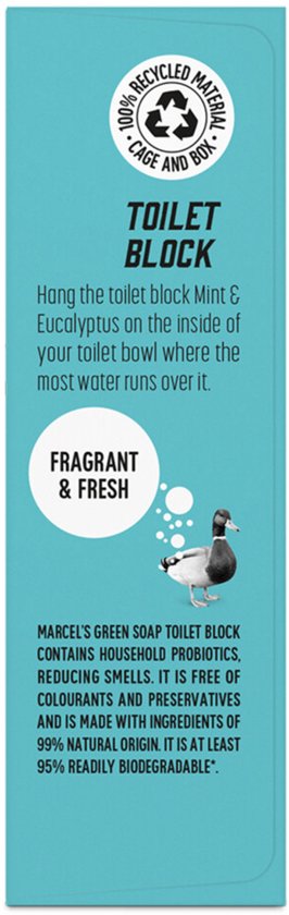 Marcel's Green Soap Toiletblok munt & eucalyptus 35 Gram | bol