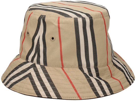 Vintage Check Fabric Hat - Beige Hats | bol