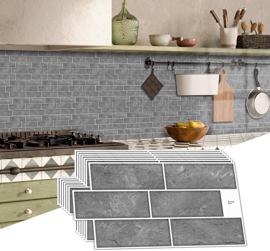 Autocollants pour carrelage de salle de bain - Facile à poser - Set de ...