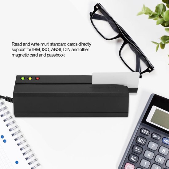 Card Reader MSR605X - Credit Card Writer Encoder - Inclusief software | bol