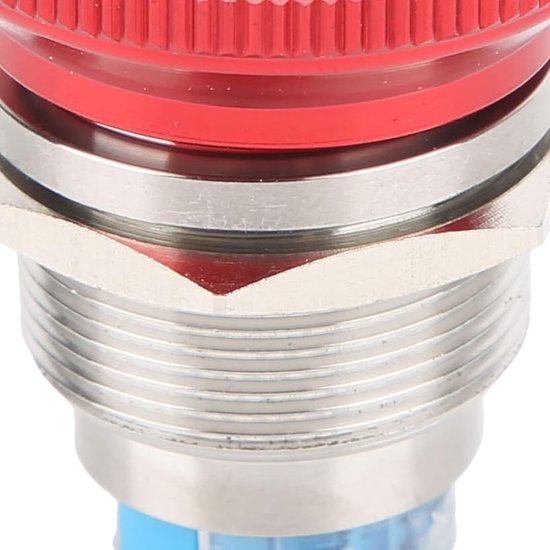 Emergency Stop Switch, IP65 3/6 Pin 22mm 5A/250V Waterproof Red Push ...