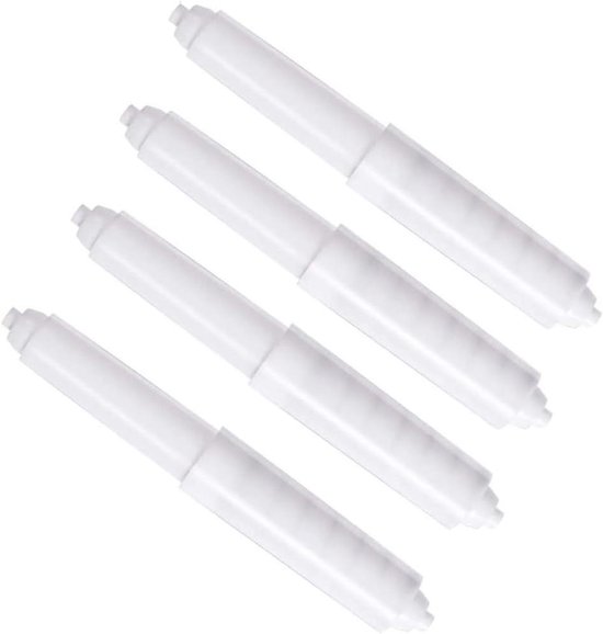 Allecto Plus - 4-pack toiletpapierhouder met veerbelaste rollen ...