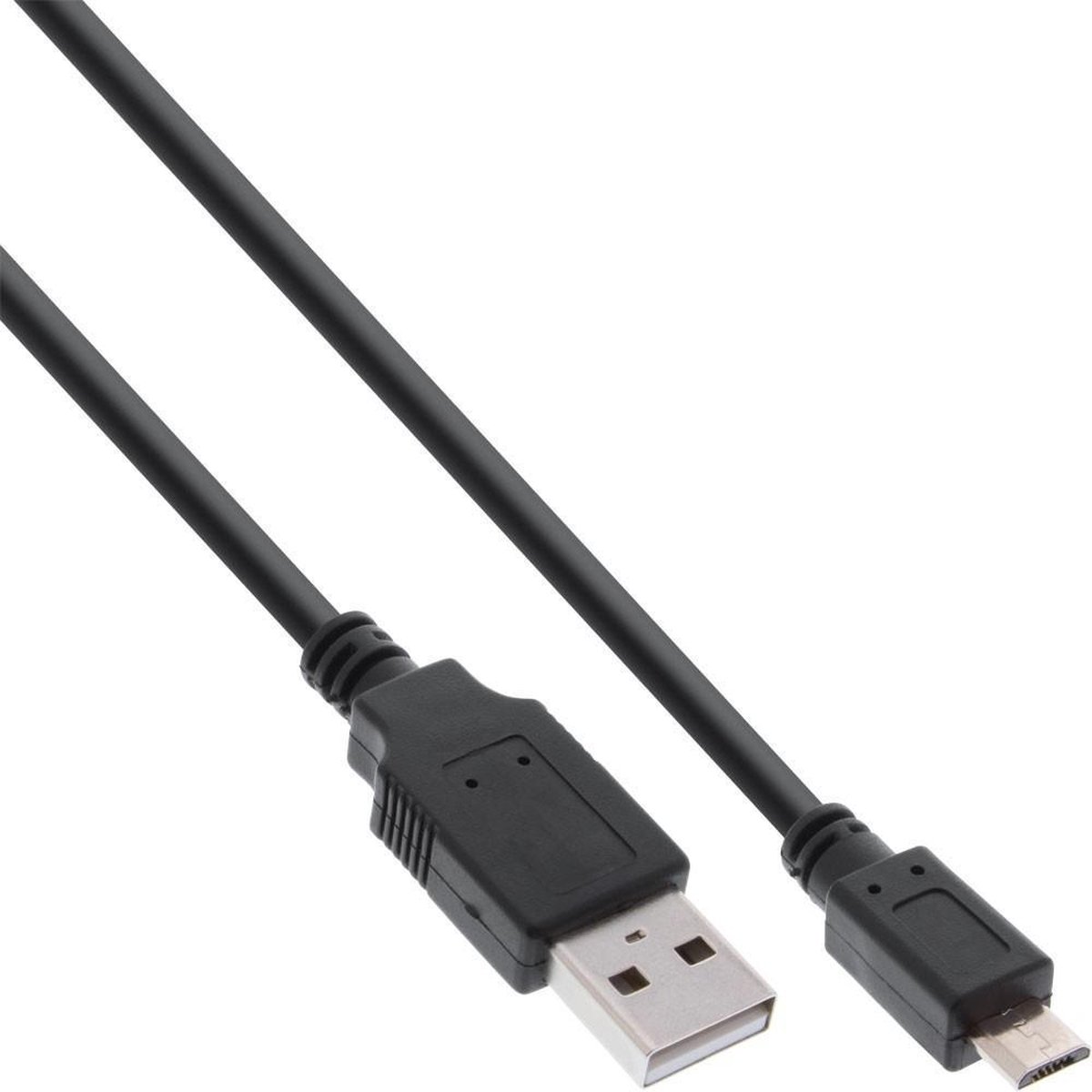 USB Micro B naar USB-A snellaadkabel - USB2.0 - tot 3A / zwart - 0,50 ...