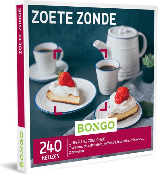 Bongo Bon België - Zoete Zonde Cadeaubon - Cadeaukaart : 240 keuzes ...