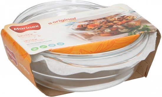 Cocottie glazen ovenschaal 2,8 Ltr. met Deksel | bol.com