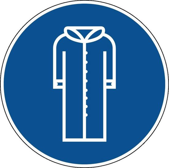 Overjas verplicht sticker 100 mm | bol