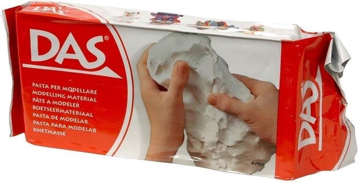 Witte boetseerklei van DAS 2 x 1 kilo inclusief boetseer gereedschap ...