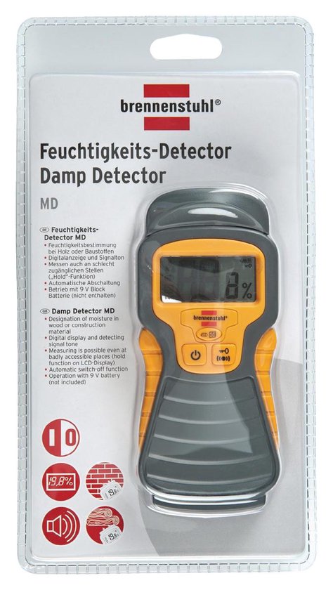 Brennenstuhl Vochtmeter MD (Vochtigheidsmeter voor hout/wanden ...