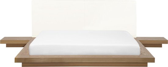 Beliani ZEN - Futon tweepersoonsbed - lichte houtkleur - MDF | bol.com