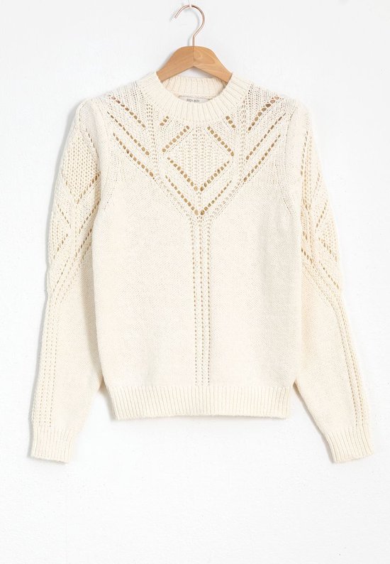 Sissy-Boy - Witte ajour trui | bol.com