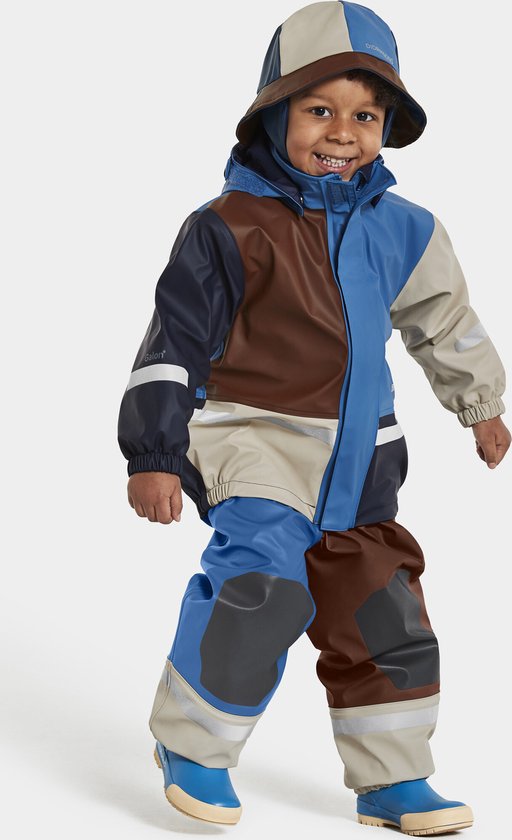 Didriksons - Regenpak voor kinderen - Boardman - Korenblauw - maat 98 ...