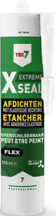 X-Seal - Adichting voor alles en overal - Tec7 - 310 ml koker Zwart | bol