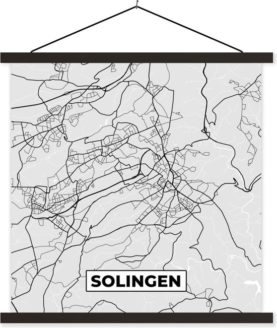 Posterhanger incl. Poster 120x120 cm - Schoolplaat - Plattegrond ...