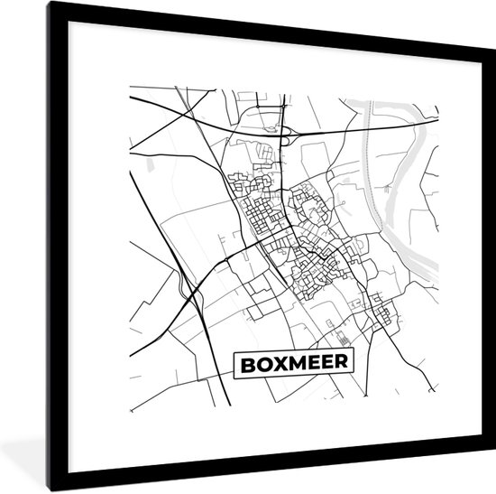 Fotolijst incl. Poster - Plattegrond - Boxmeer - Kaart - Stadskaart ...