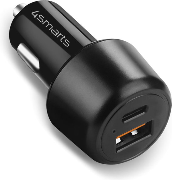 4smarts Fast Charge Auto Snellader 83W met PD en Quick Charge Zwart | bol