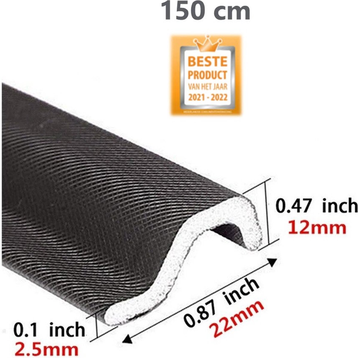 Airco tochtstrips voor deuren en ramen zelfklevend ZWART - tochtband en ...