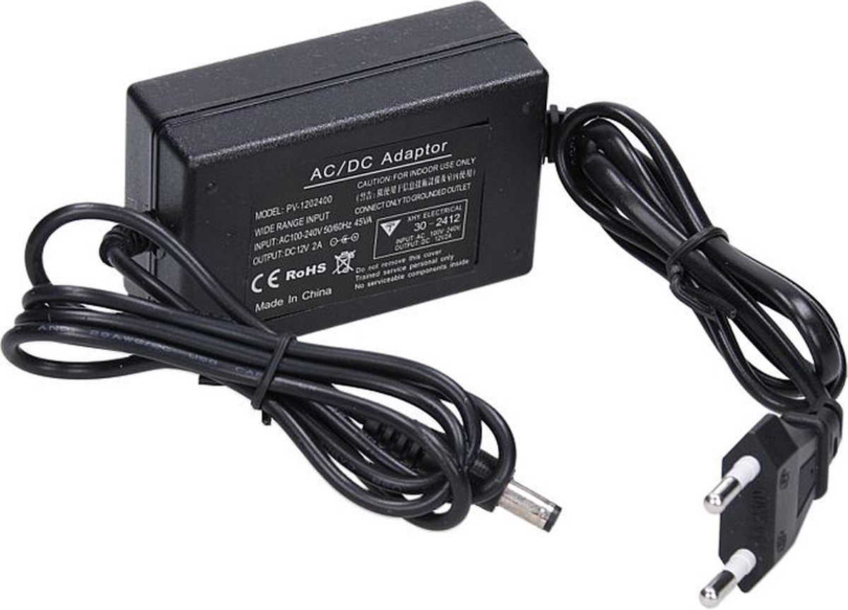 LED strip Stripe AC/DC adapter voeding 12V 2A 24W EU stekker | bol.com