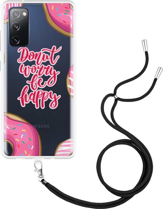Hoesje met Koord Geschikt voor Samsung Galaxy S20 FE Donut Worry | bol