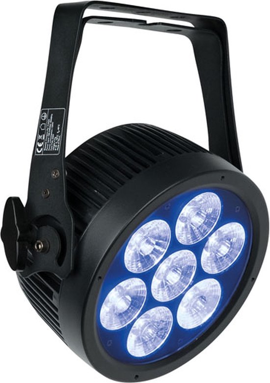 Led par Showtec Compact Par 7/15 Q4 7 x 15 W RGBW zwart | bol.com