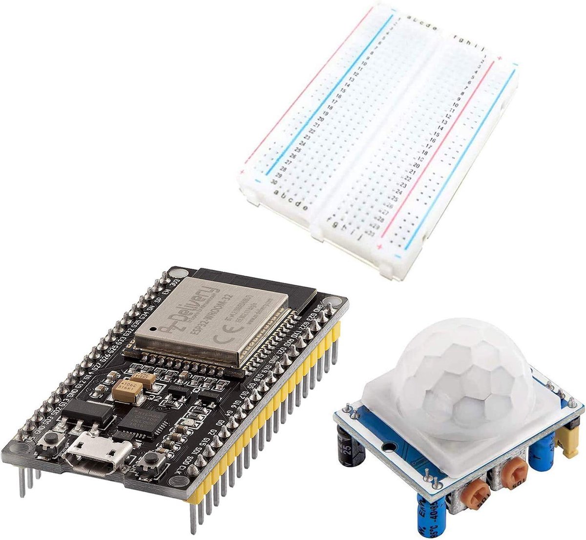 AZDelivery Starter Kit ESP32 Dev Kit C NodeMCU - HC-SR501 PIR ... AZDelivery Starter Kit ESP32 Dev Kit C NodeMCU - HC-SR501 PIR ...