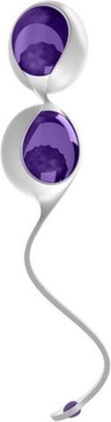 OVO Love Balls - Vaginale Balletjes - Paars/Wit - Ø 3,5 cm | bol.com