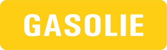 Gasolie sticker, 100 x 30 mm | bol