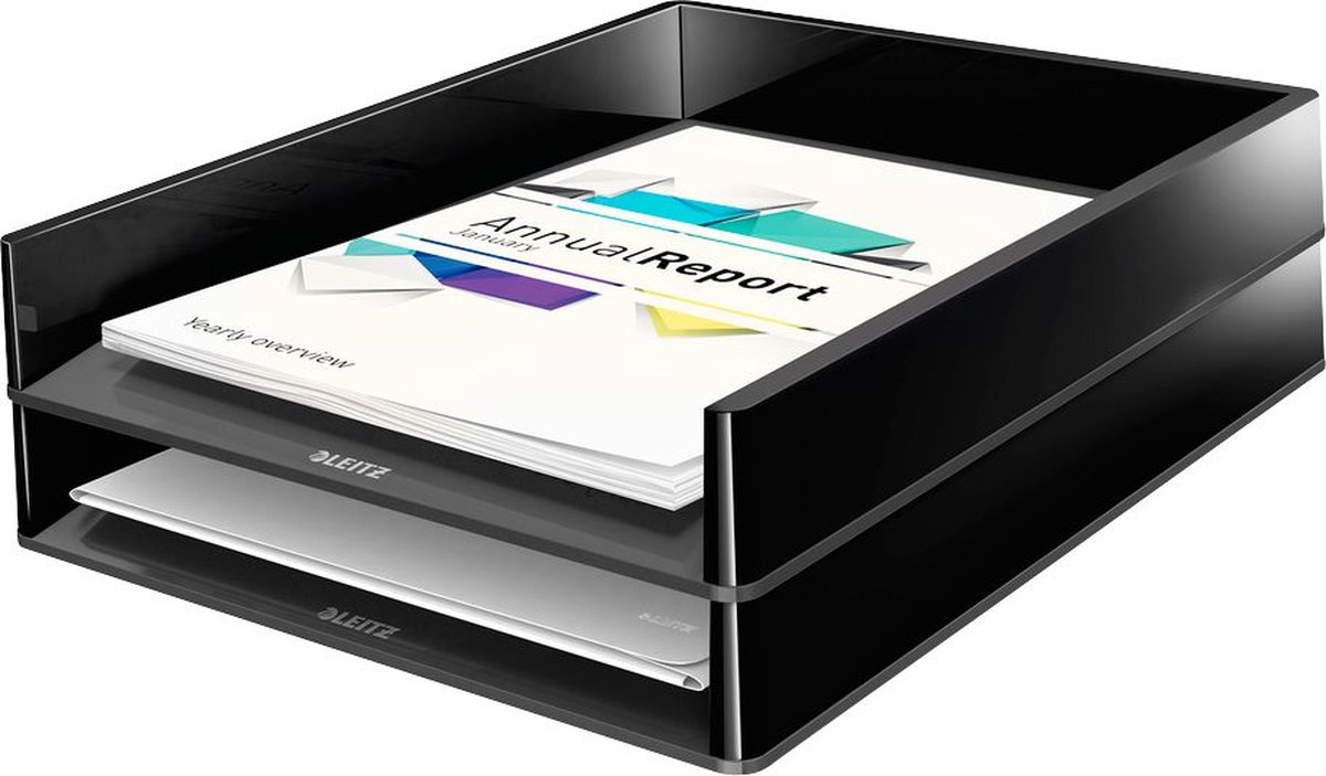 Leitz Dual Black brievenbakje zwart | bol.com