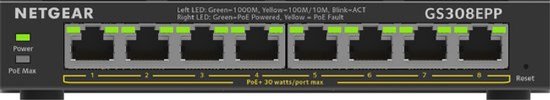 Netgear GS308EPP - Netwerk Switch - Smart Managed Plus - 8 Poorten ...