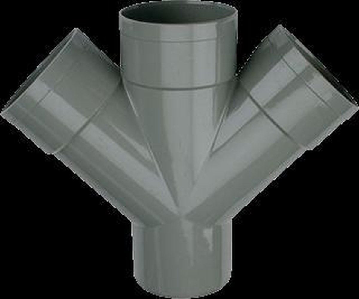 Wavin Wadal lijmfitting met 4 aansluiting, PVC, dubbel T-stuk 45 graden ...