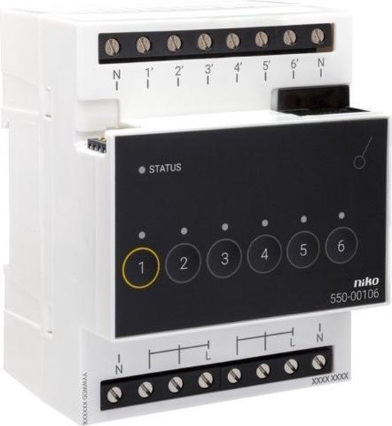 Niko Home Controle Schakelaar Actuator Bus Systeem - 550-00106 - E2EEB ...