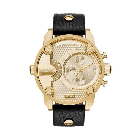Diesel DZ7363 - Horloge - Leer - Zwart - 51 mm | bol