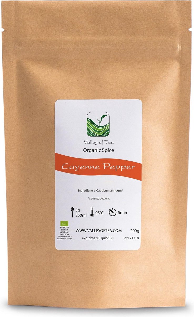 Cayennepeper Geheel Bio Pepper Specerij - Pikant Heet - Gedroogde Rode ...