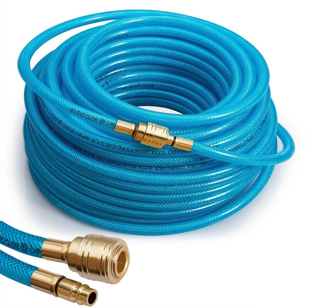 Deuba Persluchtslang 30 m met snelkoppeling en stekker | bol.com