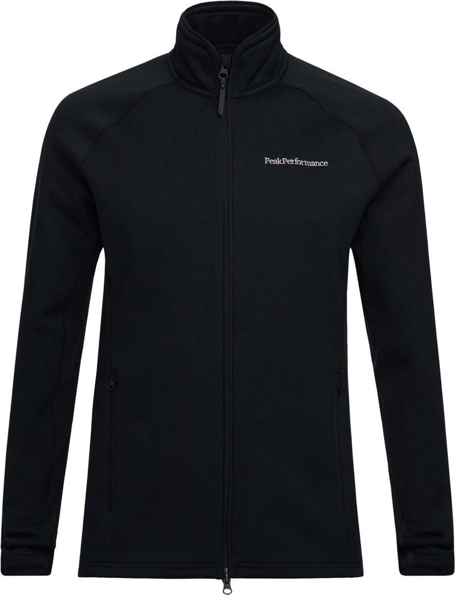 Peak Performance - Chill Zip Jacket - Herenvest - S - Zwart | bol.com