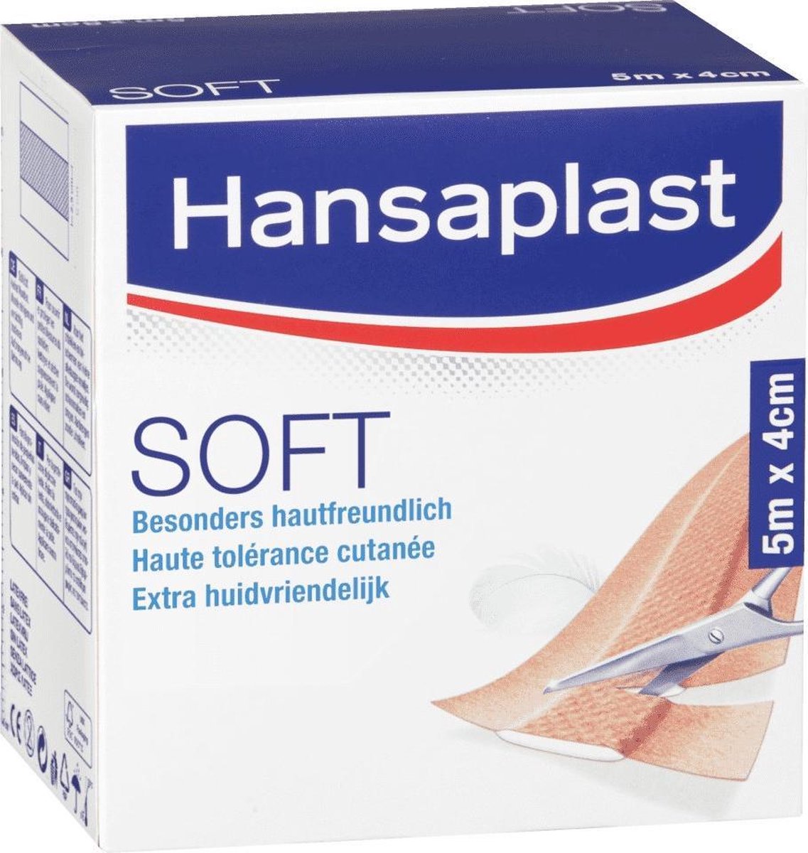 Hansaplast 1556527 Hansaplast Soft pleister (l x b) 5 m x 8 cm | bol.com